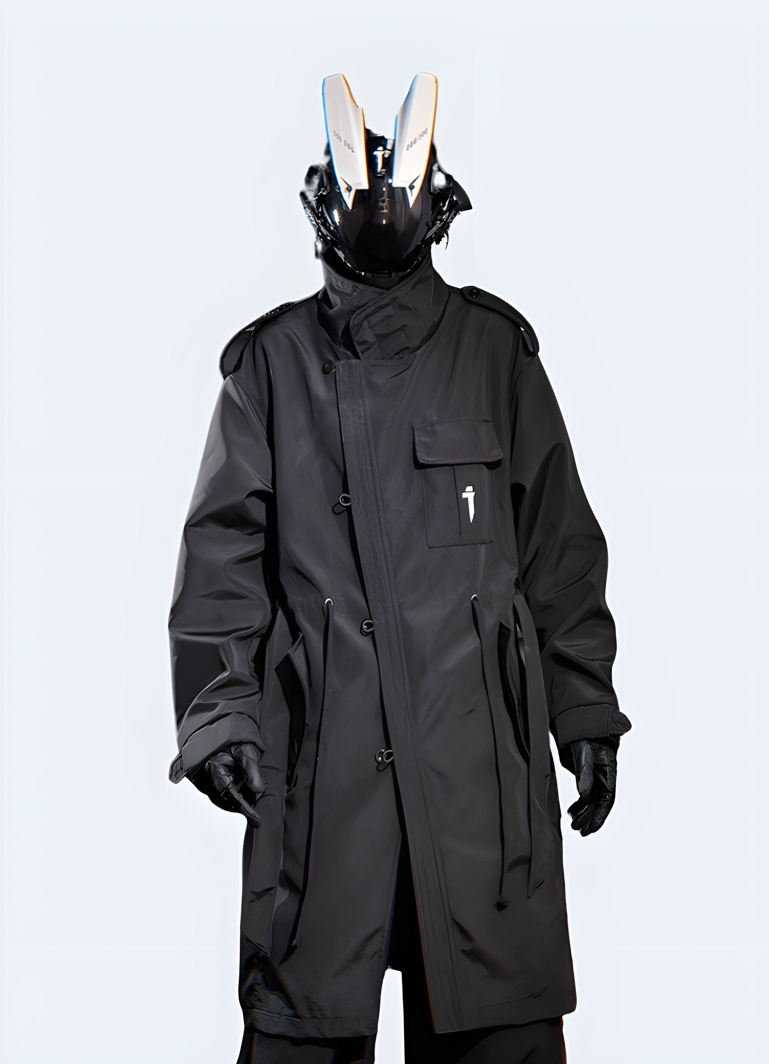 Cyberpunk Futuristic Jacket – Blackout Techwear UK