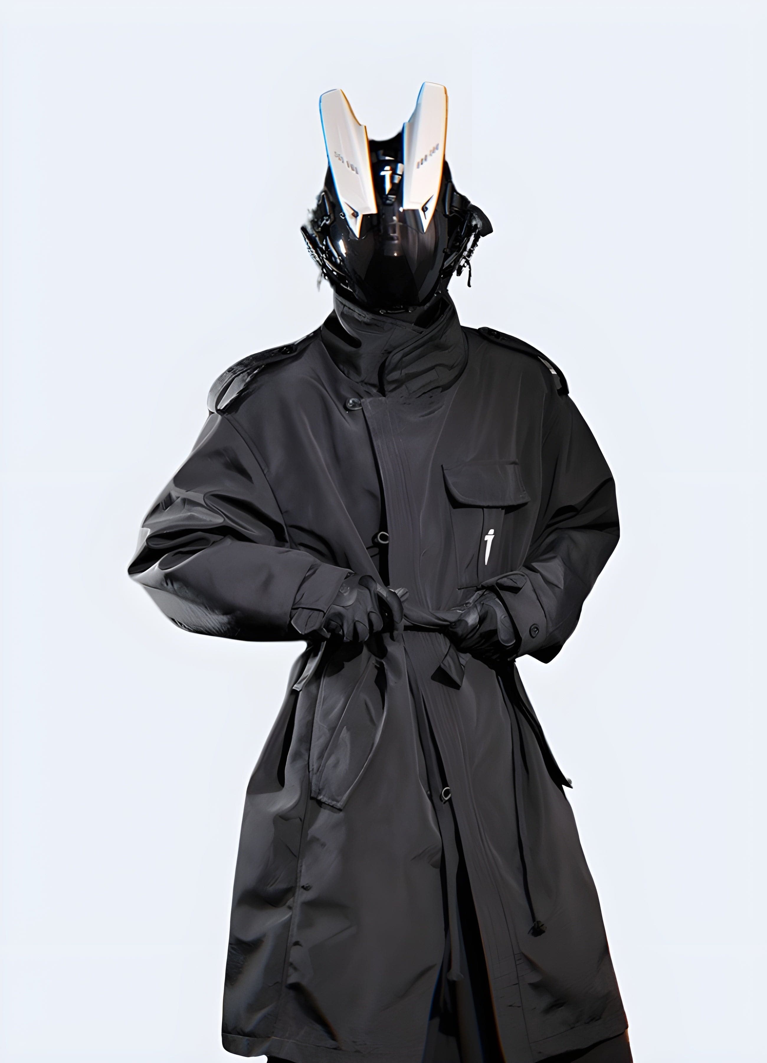Cyberpunk Futuristic Jacket – Blackout Techwear UK
