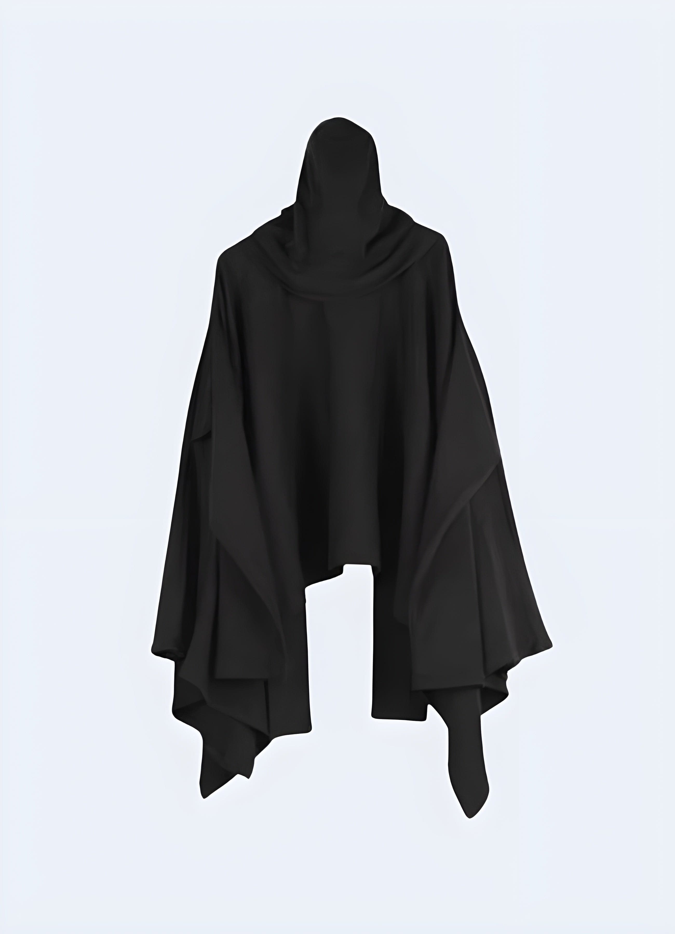 Hooded Tactical Cloak – Blackout Techwear UK