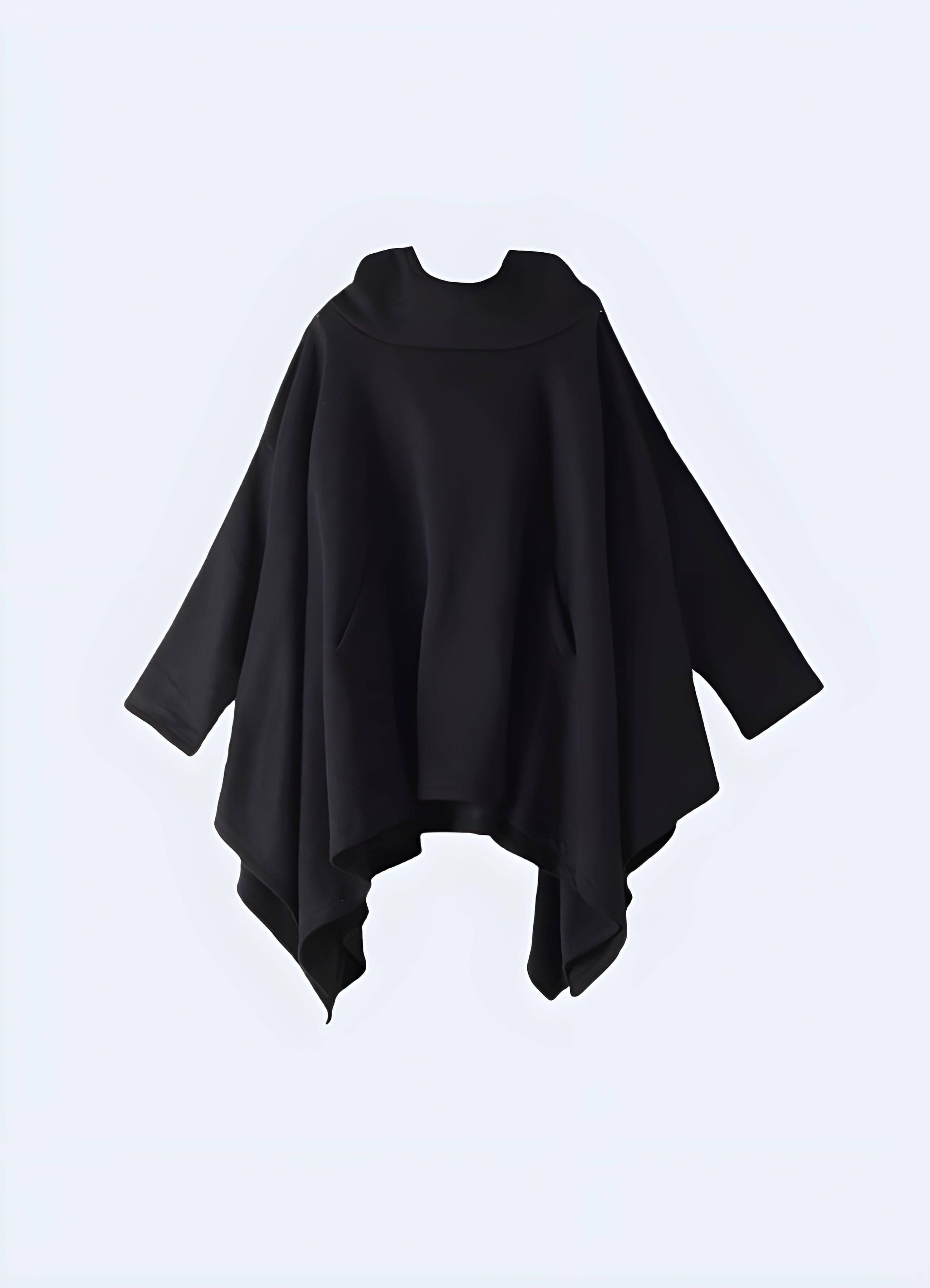 Hooded Tactical Cloak – Blackout Techwear UK