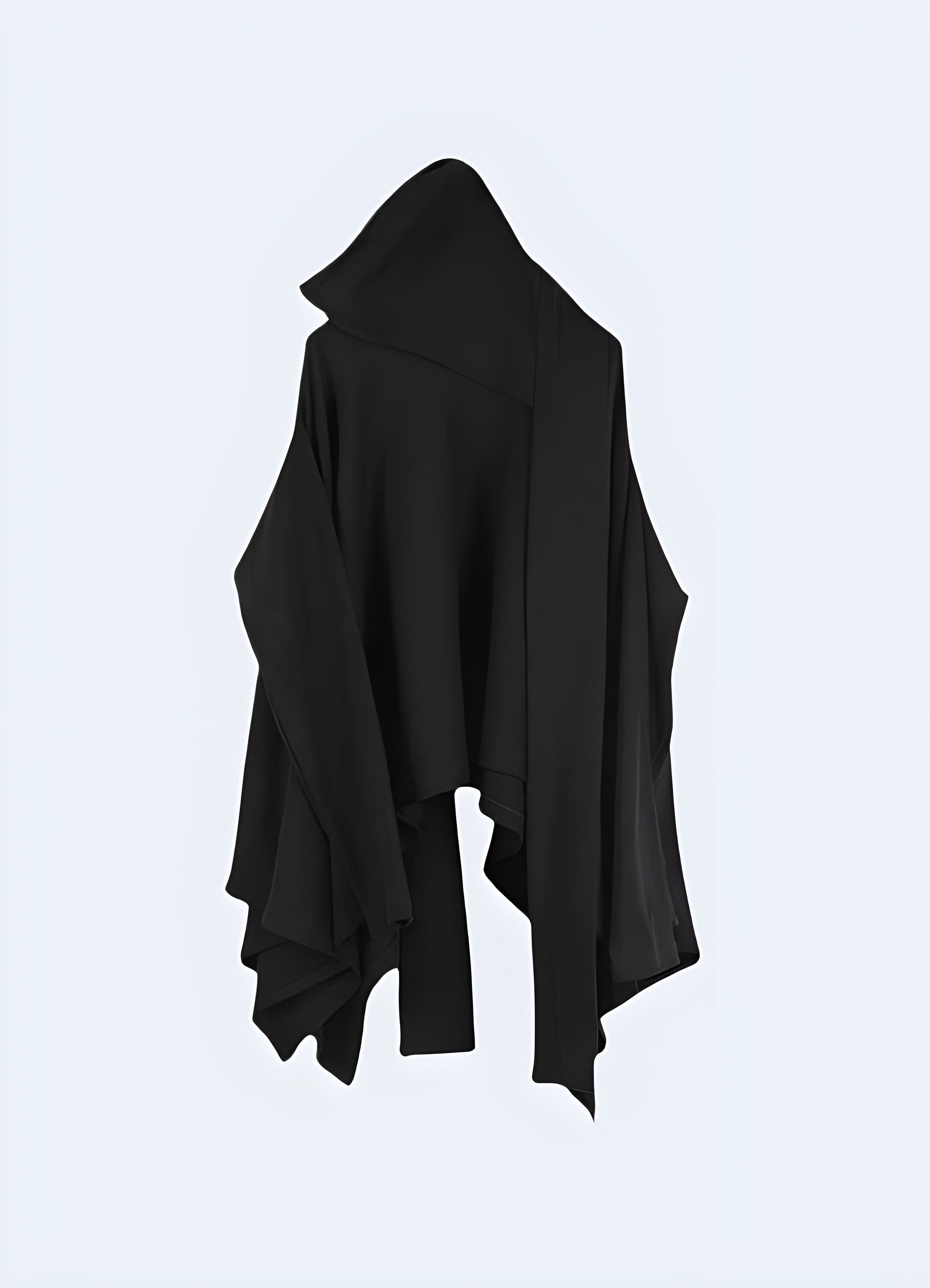 Hooded Tactical Cloak – Blackout Techwear UK