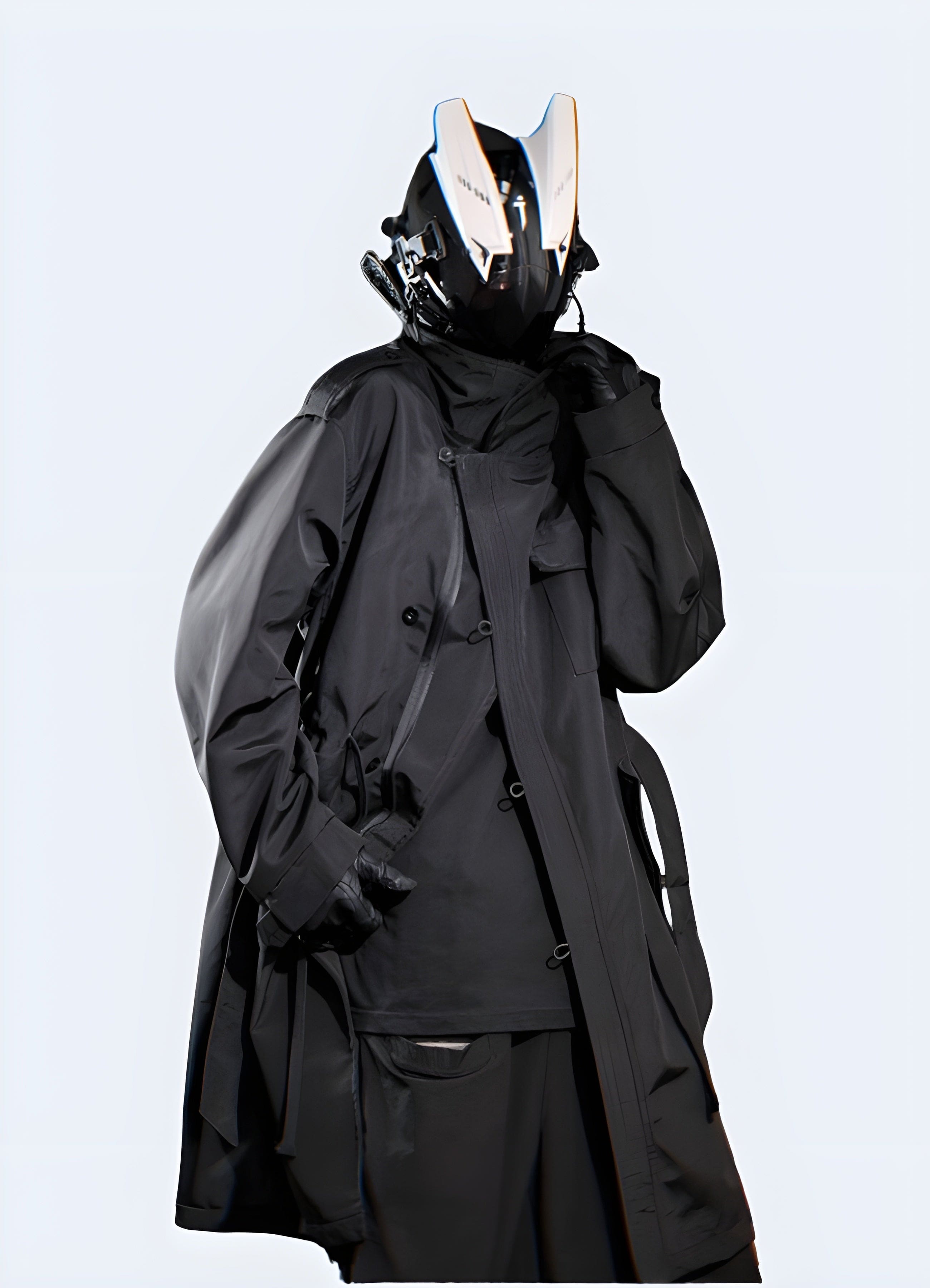Cyberpunk Futuristic Jacket – Blackout Techwear UK