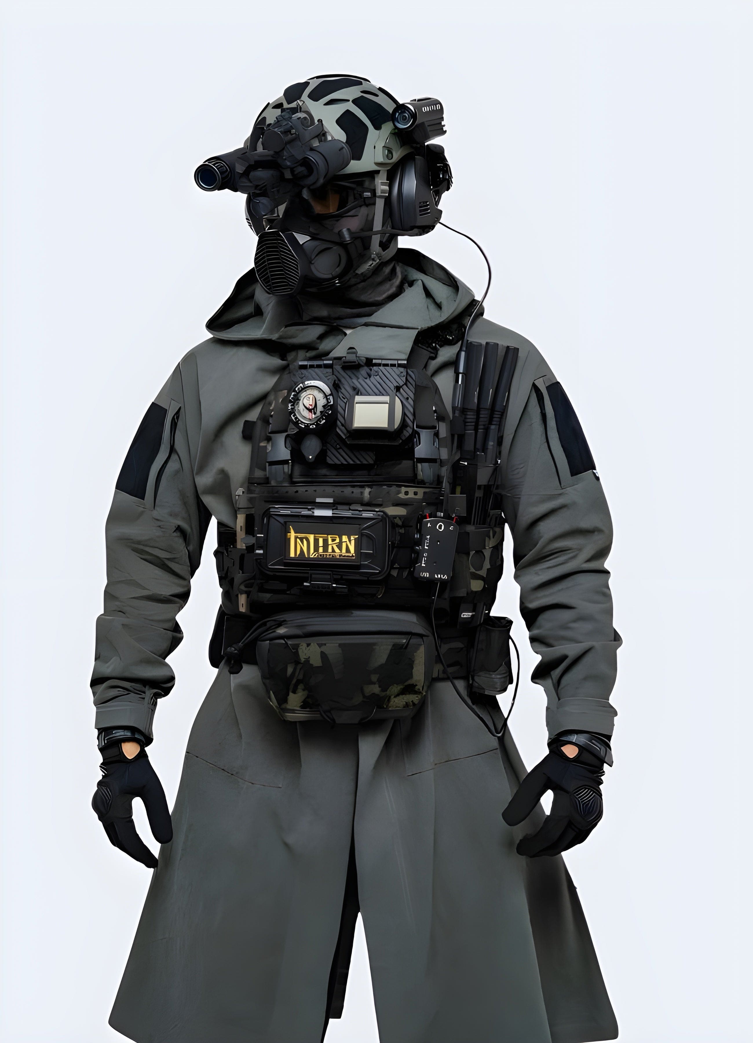 Military Tactical Jacket – Blackout Techwear UK