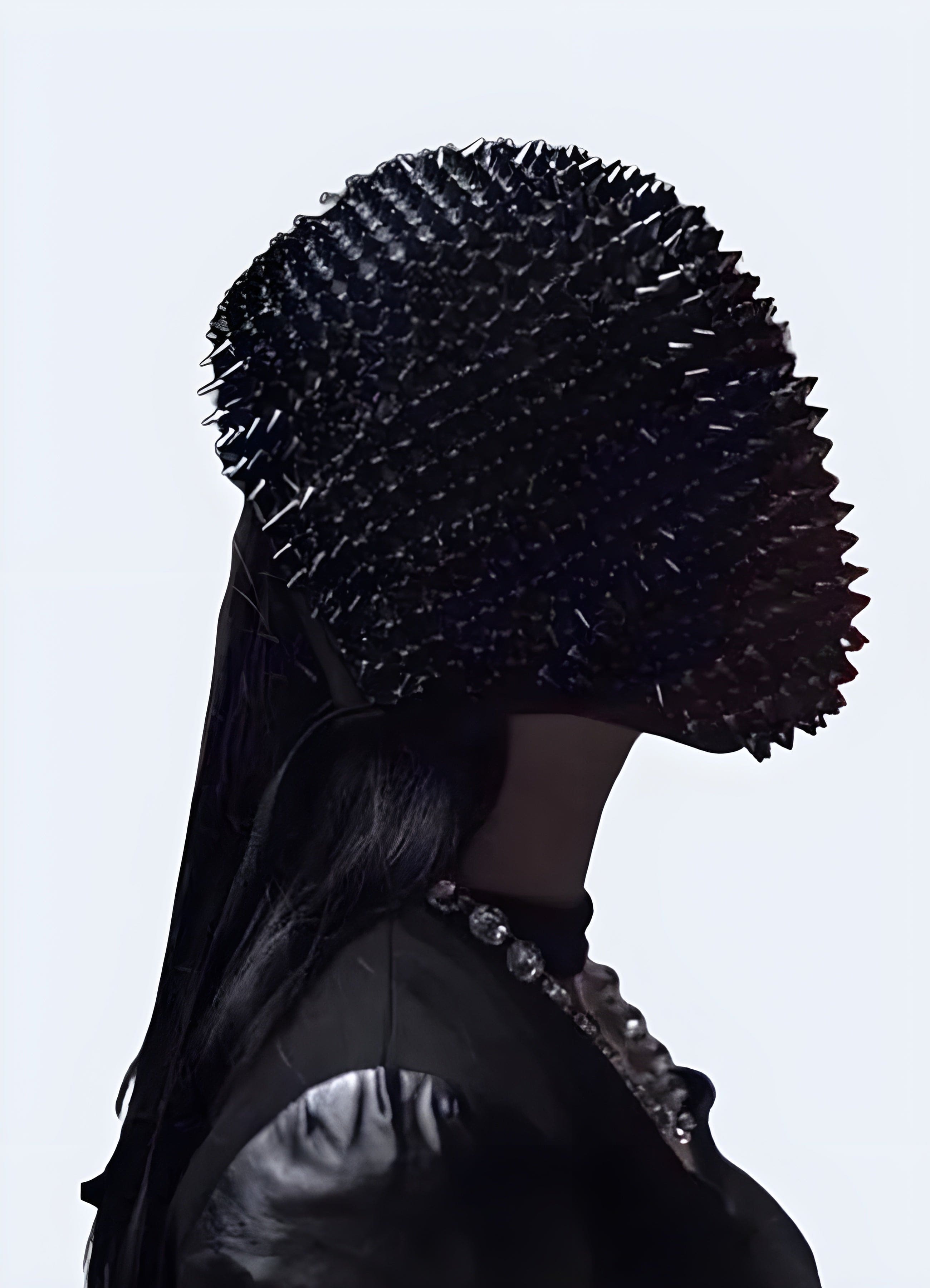 Black Stud Spike Full Face Mask – Blackout Techwear UK