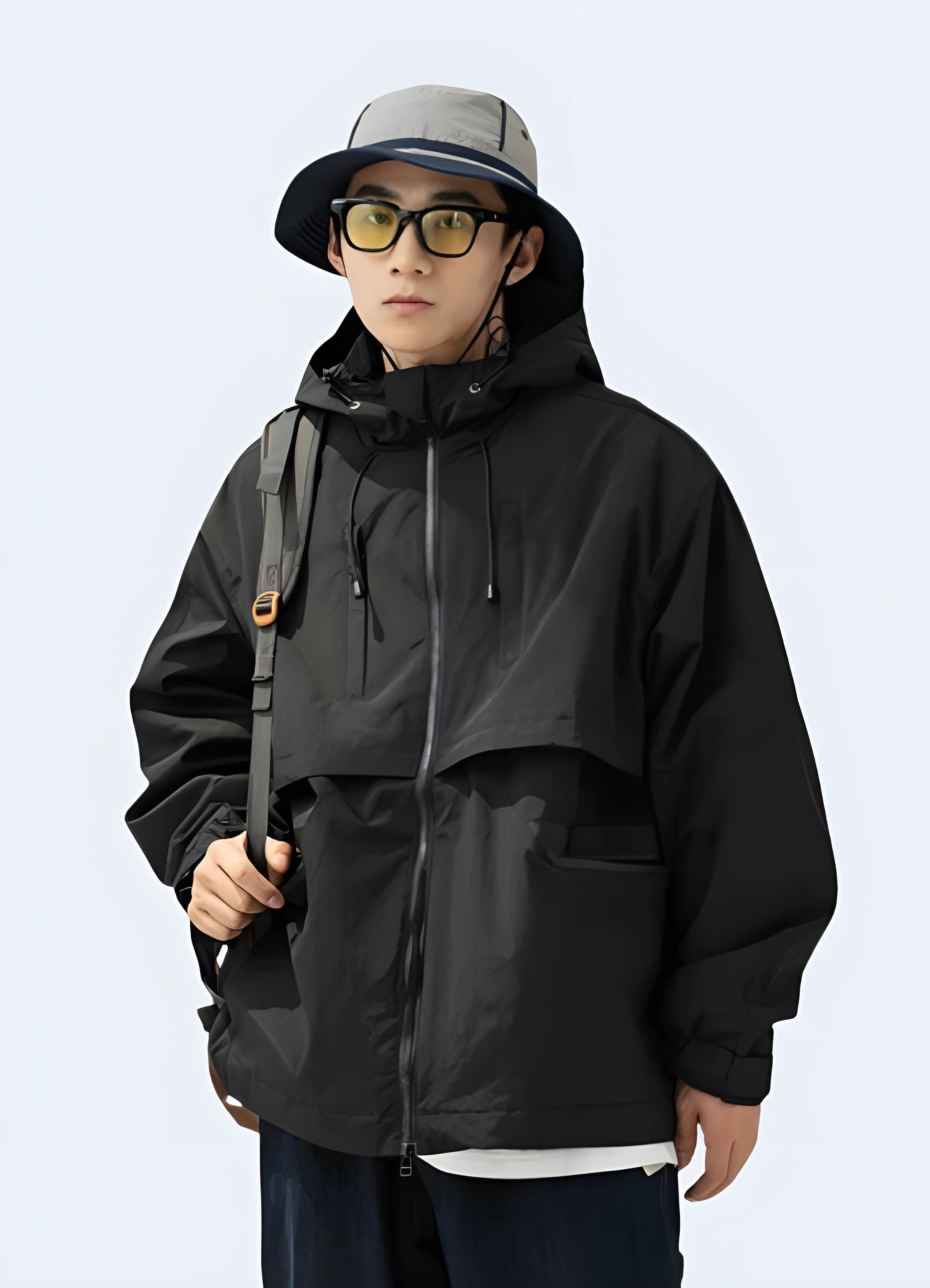 Cargo Jacket With Hood – Blackout Techwear UK