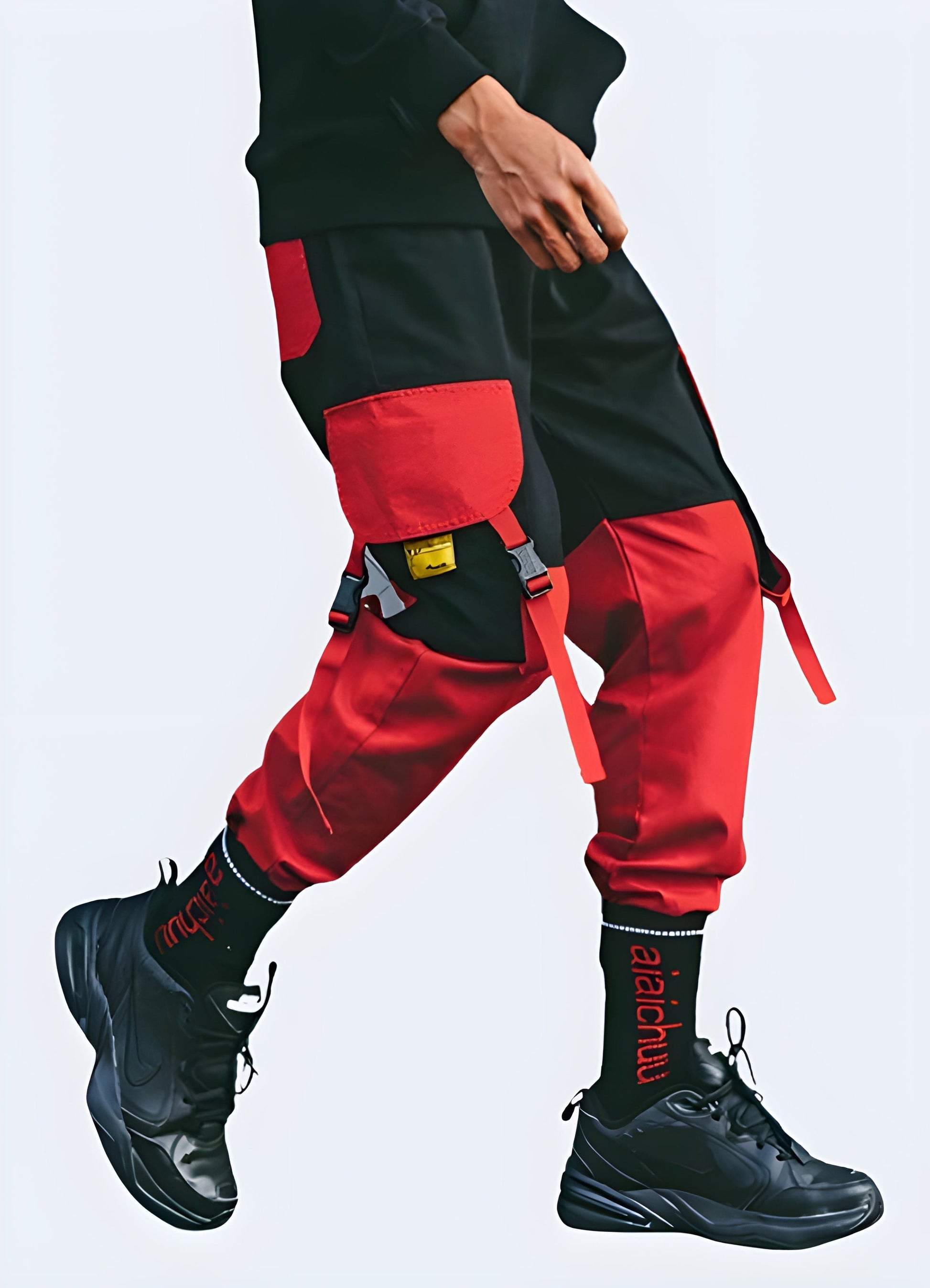 Red Techwear Pants – Blackout Techwear UK
